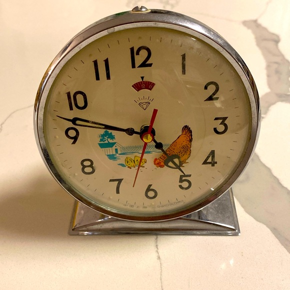 Accents | Vintage Animated Pecking Chicken Hen Alarm Clock 196s | Poshmark